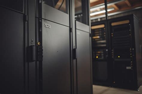 Premium Photo Clean And Tidy Server Room Interior Design