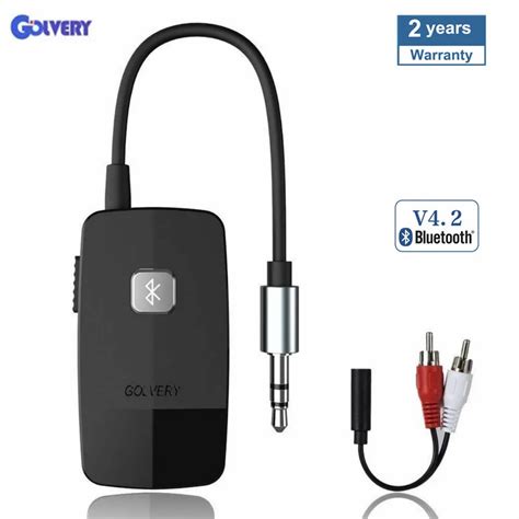 Bluetooth 4 2 Receiver Portable Wireless HiFI Audio Adapter With 3 5 Mm RCA Jack For Home Stereo