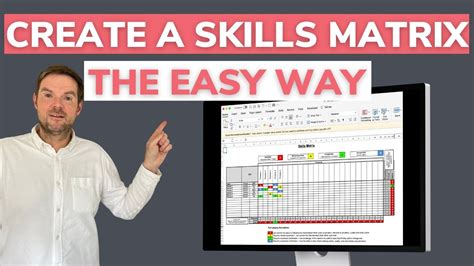how to create a skills matrix the easy way with an excel