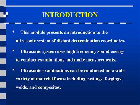 Ppt “ultrasonic System Of Distant Determination Coordinates