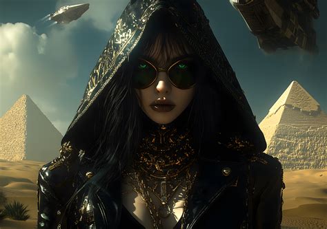 Download Ai Generated Woman Pyramid Royalty Free Stock Illustration Image Pixabay