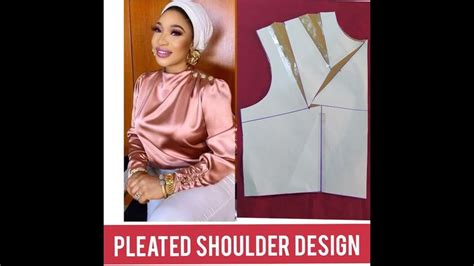 Pleated Shoulder Design Using Slashandspread Dartmanipulation Techniquepa Pleated Top