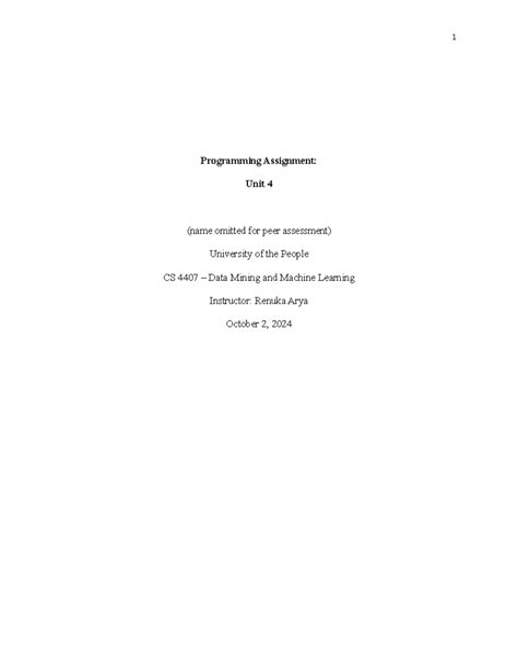 Pa4 Programming Assignment W5 Cs3307 Programming Assignment Unit 4