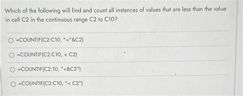 Solved Which Of The Following Will Find And Count All Chegg