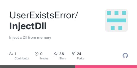 Github Userexistserror Injectdll Inject A Dll From Memory