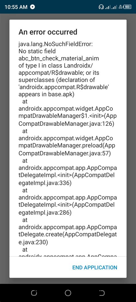 no static field abc text select handle middle mtrl dark of type i in