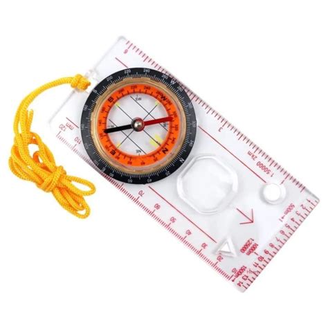 Professional Acrylic Compass Map Ruler Multi Functional North Pointer