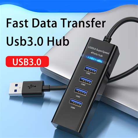 Jual Port 4 USB SUPER SPEED USB HUB 3 0 Port USB HUB 4 USB HUB 3 0 Saklar 5V 2A 20W
