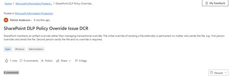 Purview Dlp In Sharepoint How Long The Override Is Active And When