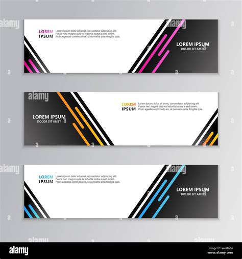 Business Banner Template Layout Background Design Corporate Geometric Web Header Or Footer In