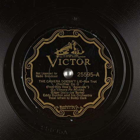The Camera Doesnt Lie Neither Do I La Camara No Miente Eddy