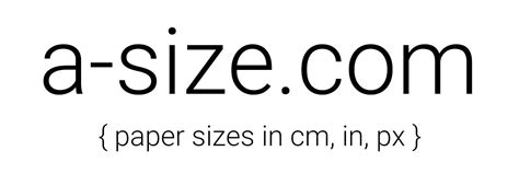 Size Of A In Pixels Inches Millimeters Paper Formats Sizes Dimensions