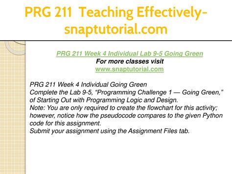 Ppt Prg 211 Teaching Effectively Powerpoint