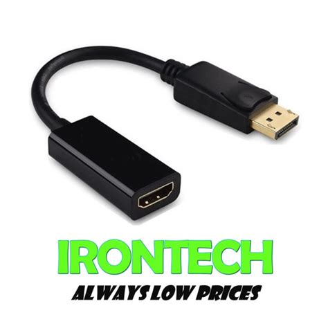 Hp Hd Display Port Dp Male To Hdmi V14 Female Converter Adapter Cable