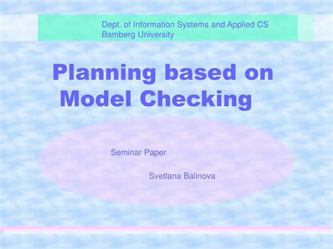 Ppt Planning Based On Model Checking Powerpoint Presentation Free Download Id5640260