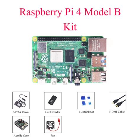 Original Raspberry Pi 4 Model B Development Board Kit Ram 2g 4g 8g 4 Core Cpu 15ghz 24gand5g