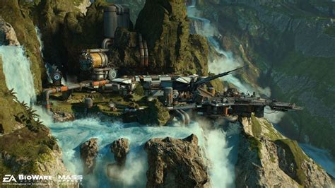 Artstation Mass Effect Andromeda Firebase Aqua Environment Art