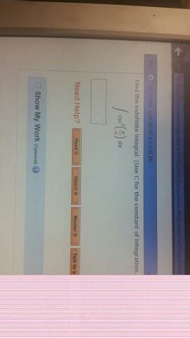 Solved Find The Indefinite Integral Use C For The Constant Chegg