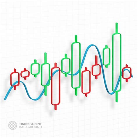 Premium Psd 3d Candlesticks Trade Forex Charts Graph Analysis Finance