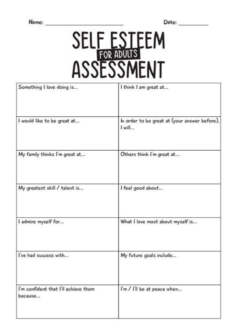 Pin By Vic Sullivan On Ben Self Esteem Activities Self Esteem
