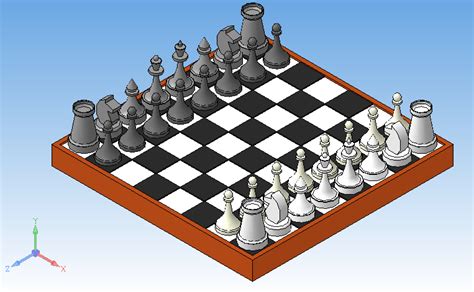 Шахматы - Чертежи, 3D Модели, Проекты, Разное