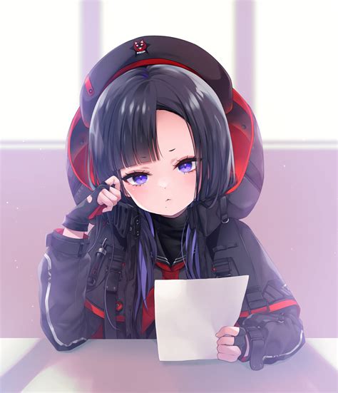 Fummy Eunhwa Nikke Goddess Of Victory Nikke Commentary Highres 1girl Beret Black Hair