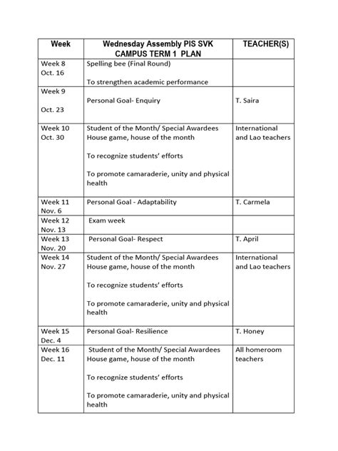 Primary Assemblies Ay2019 2020 S1 Pdf
