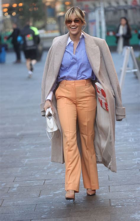 Ashley Roberts In Peach Coloured Trousers In London 02062023 • Celebmafia