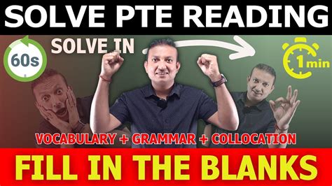 Solve PTE Reading Fill In The Blanks In 1 Minute New Tips Tricks