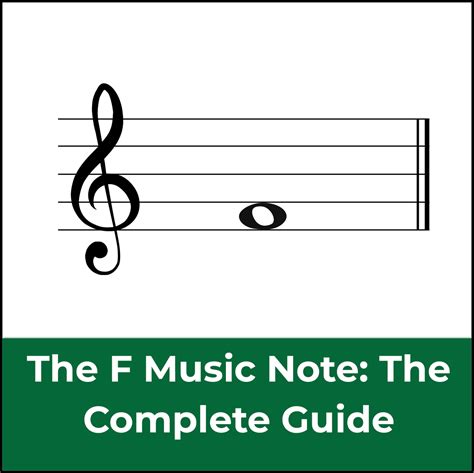 F Music Note The Complete Guide To The Note And Key