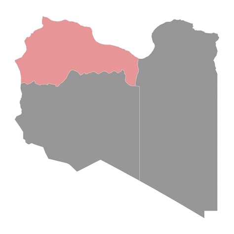 Premium Vector Tripolitania Region Map Administrative Division Of