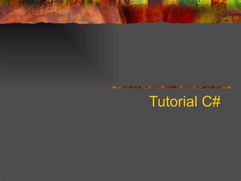Tutorial Csharp Ppt