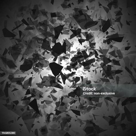 폭발파편과 파괴 효과 조각 및 폭발 후 조각의 추상적 인 구름 벡터 일러스트 벡터에 대한 스톡 벡터 아트 및 기타 이미지 벡터 파괴된 3차원 형태 Istock