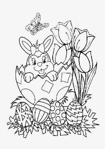 Детски свят Картинка за оцветяване Великден 2