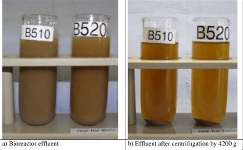 Bioreactor Effluent Before A And After B Centrifugation Download