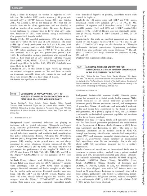 Pdf P038 Comparison Of Anyplex™ii Sti 7e V11 To Allplex™ Ctngmgtv
