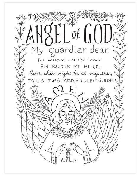 Catholic Prayer Coloring Sheets