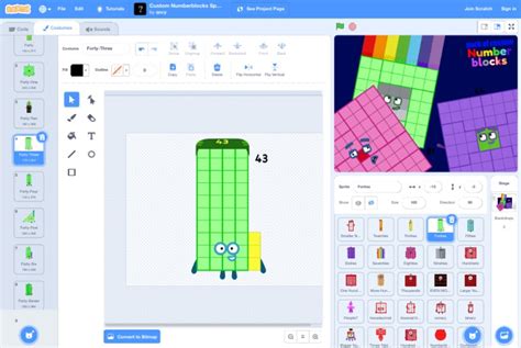 Custom Numberblocks Sprite Pack On Scratch Pdf Computing