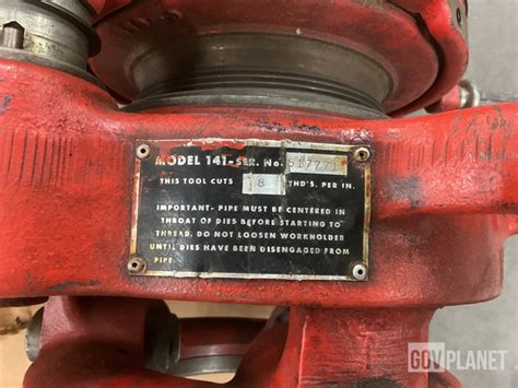 Surplus 4 Ridgid 141 Geared Threaders In North Las Vegas Nevada