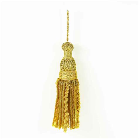 Gold Metallic Bullion Tassel Pak Ansari Impex