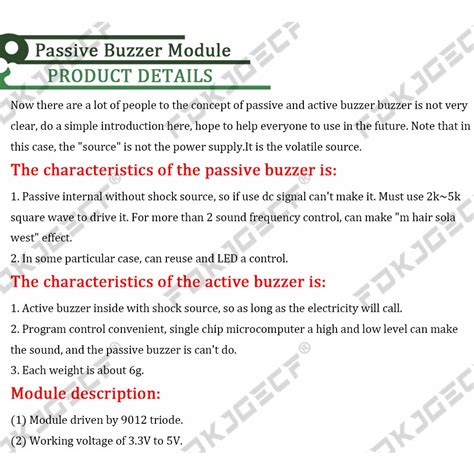 High Quality Passive Buzzer Module For Arduino Diy Kit Shopee Philippines