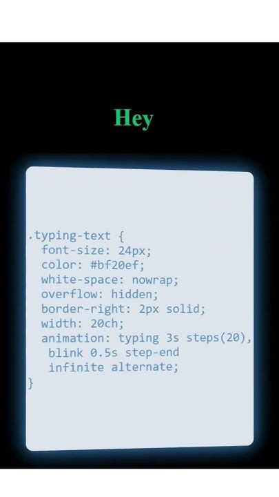 Typewriter Effect In 10 Seconds Easy Css Animation 2024 Coding Codingbasics Css Youtube