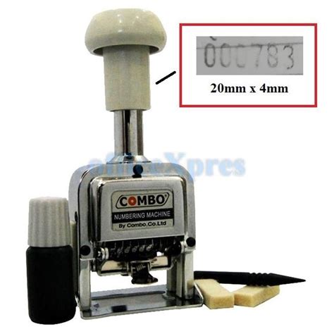 Jual Numerator Numbering Machine 6 Digits 106s Combo Sejenis Joyko