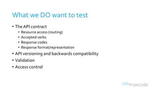 Functional REST API Testing In ASP NET Core PPT