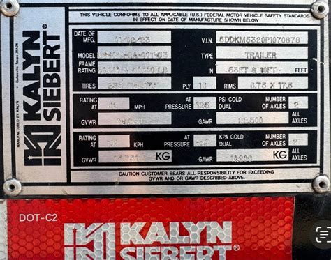 2023 Kalyn Siebert 40 Ton Sliding Axle 53