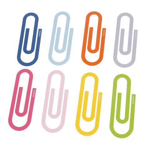 2 개갑팩 귀여운 다채로운 작은 대형 금속 종이 클립 책갈피 Kawaii 편지지 Paperclips 플래너 클립 사무실 학교