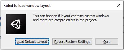 Failed To Load Window Layout Error How To Fix In Unity D Overflow Archives