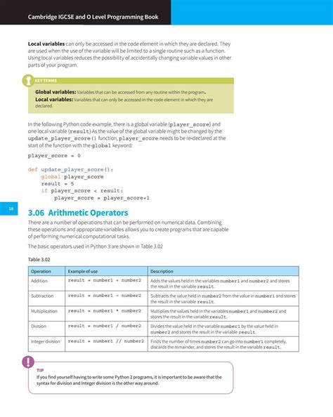 Preview Cambridge Igcse Computer Science Programming Book For Python By