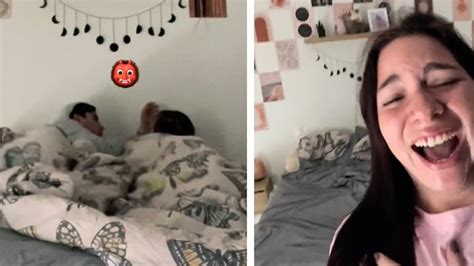 Viral En Tiktok Tomó Por Sorpresa A Su Novio Mientras Dormía Y Casi