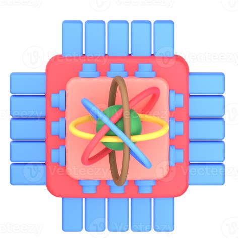 3d Illustration Of Quantum Computer 24486947 Png